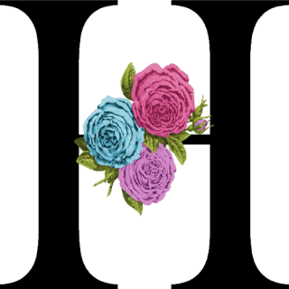 Letter H Monogram | Customize Online | Instant Download