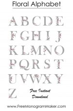 Single Letter Monogram | Create Online | Free | No Registration