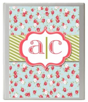 Free Monogram Binder Cover | Customize Online | Instant Download
