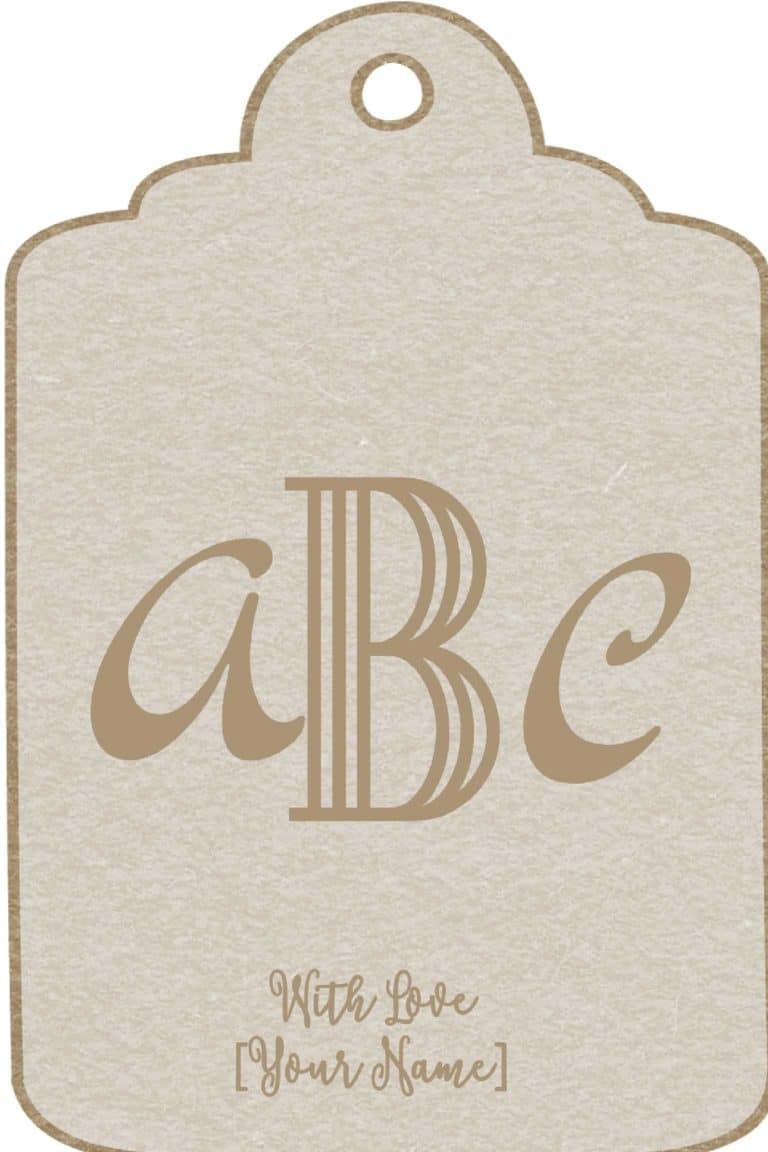 Free Printable Customizable Gift Tags | Customize online & print at home