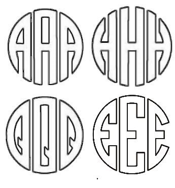 Circle Monogram Font (Free) | Create Online with Free Monogram Maker
