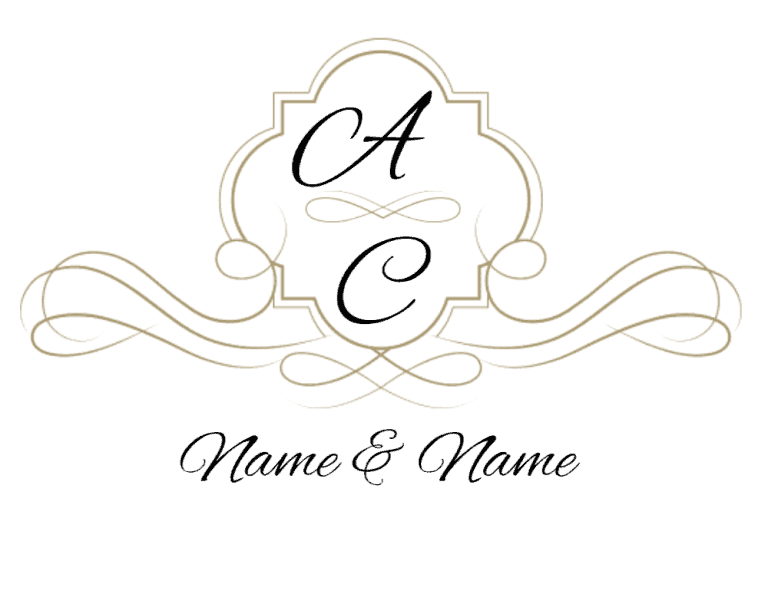 Free Customizable Monogram Frames and Borders | Instant Download