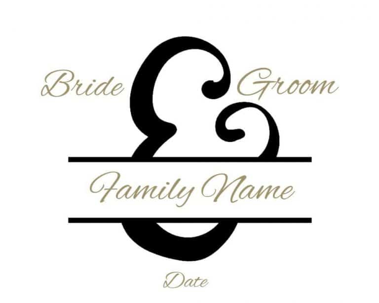 Free Custom Wedding Monogram