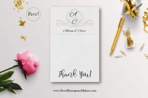 Free Custom Wedding Monogram