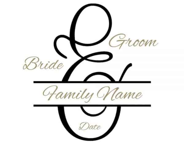 Free Custom Wedding Monogram