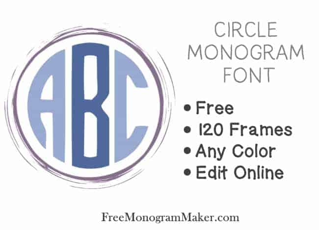 Circle Monogram Font (Free) | Create Online with Free Monogram Maker