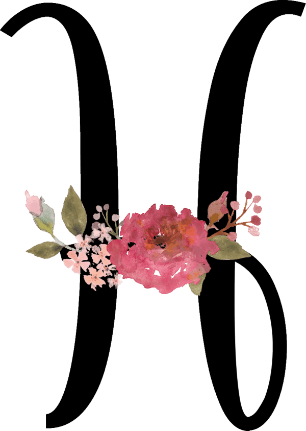 Letter H Monogram | Customize Online | Instant Download