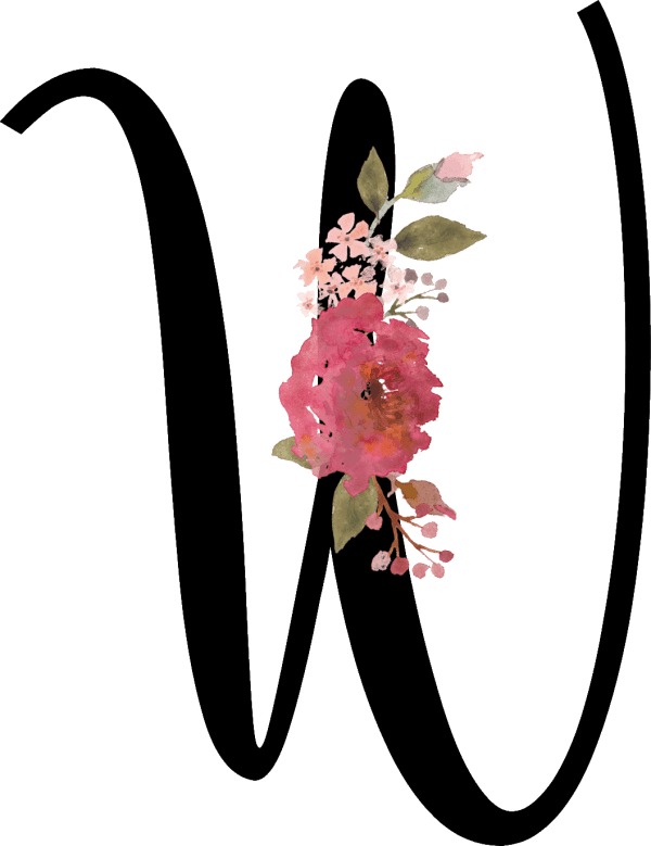 Letter W Monogram | Customize Online | Instant Download