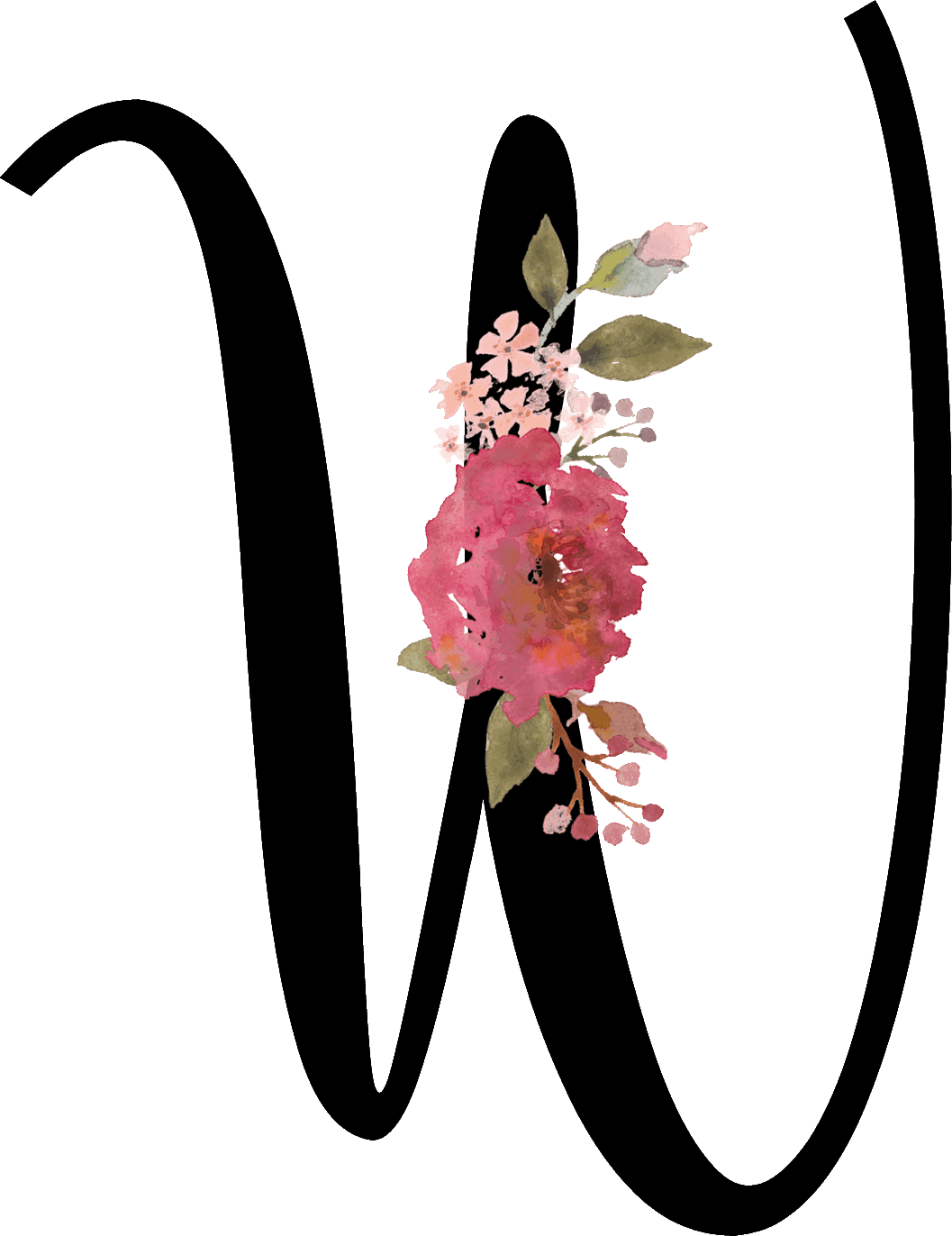 Letter W Monogram | Customize Online | Instant Download