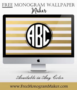 Monogram Wallpaper | Create and Customize Online | Free!