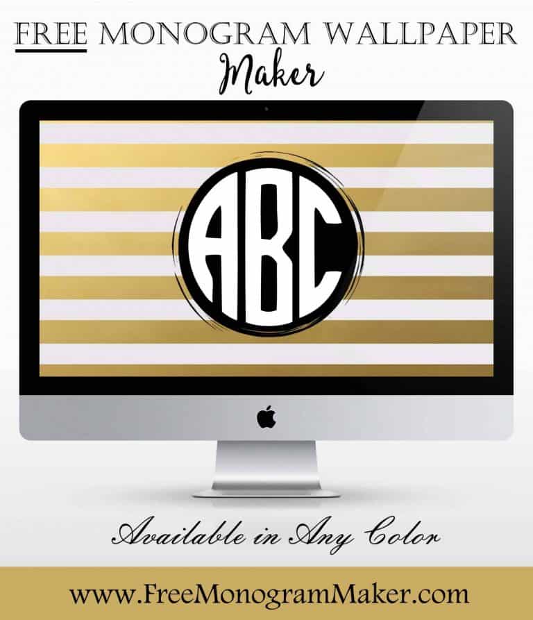 Monogram Wallpaper | Create and Customize Online | Free!
