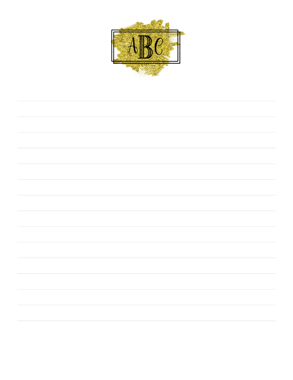 Free Monogram Stationery Maker | Create Online & Print at Home