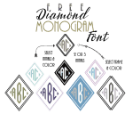 FREE Diamond Monogram Font | Customize Online