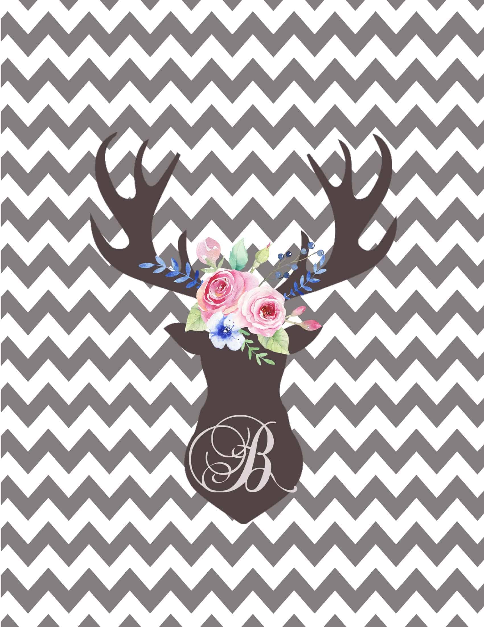Silhouette monogram printables | Customize online and print at home