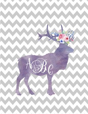 Silhouette monogram printables | Customize online and print at home