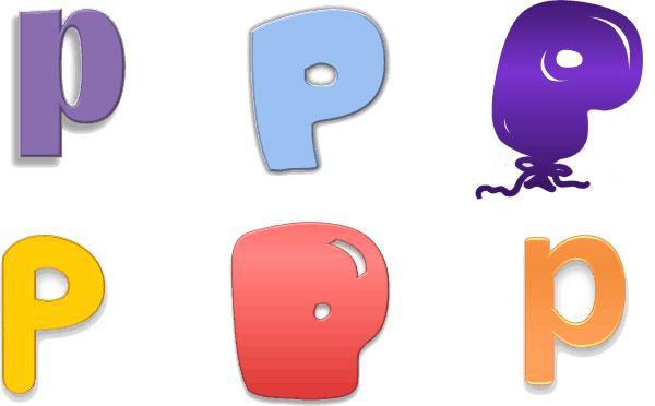 Letter P Monogram | Customize Online | Instant Download