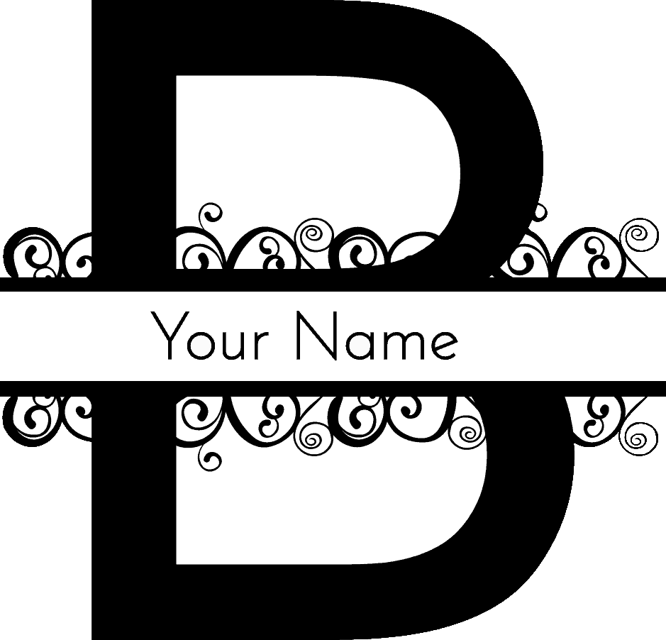 Letter B Monogram | Customize Online | Instant Download
