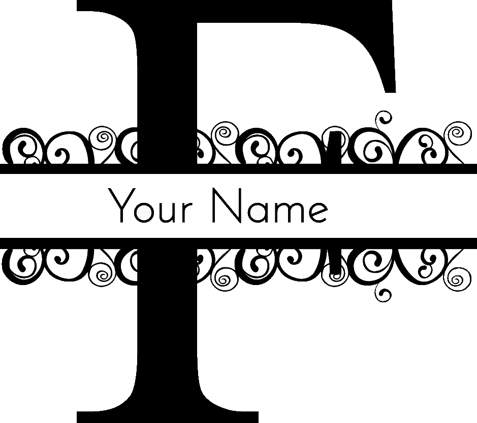 Letter F Monogram | Customize Online | Instant Download