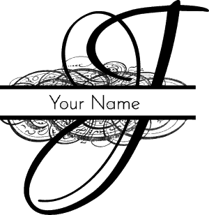 Letter J Monogram | Customize Online | Instant Download