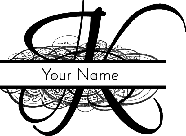 Letter K Monogram | Customize Online | Instant Download