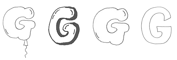 How To Draw Bubble Letter G Employerrail Eslowtravel
