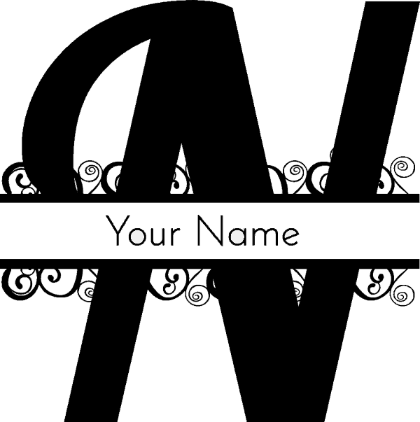 Letter N Monogram | Customize Online | Instant Download