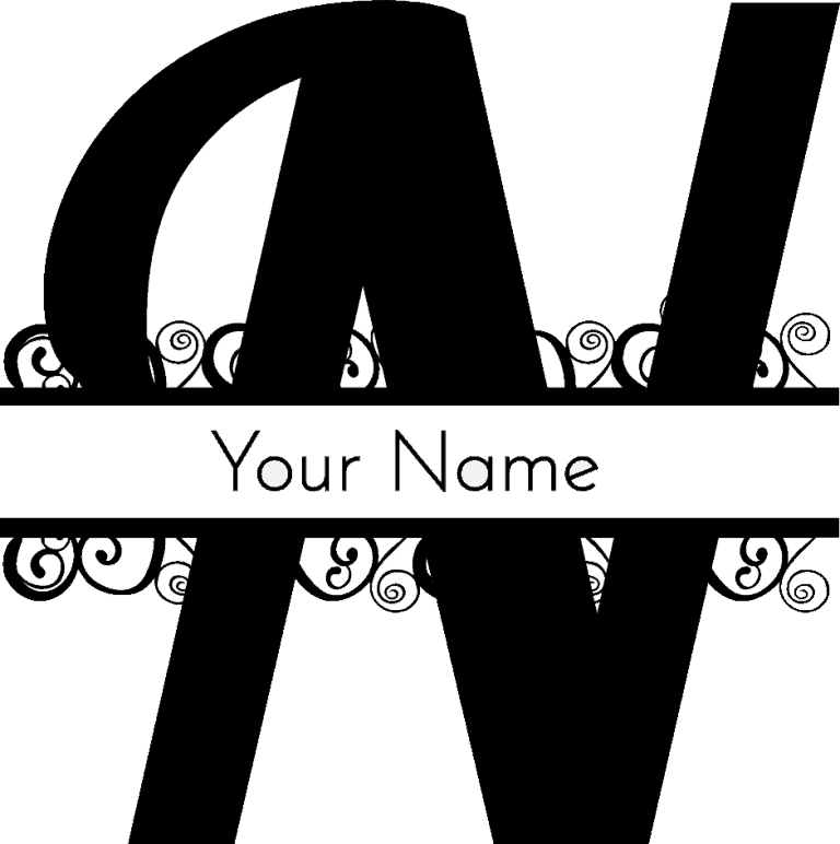 Letter N Monogram | Customize Online | Instant Download