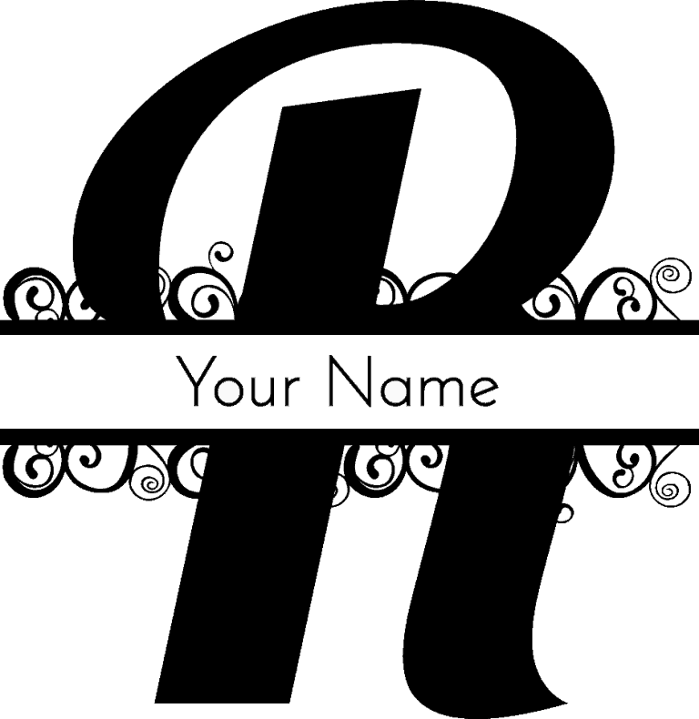 Letter R Monogram | Customize Online | Instant Download