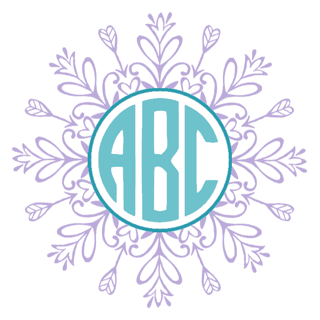 Free Custom Snowflake Monogram | Customize Online