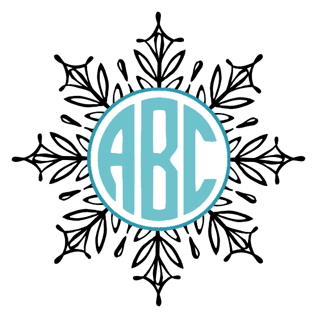 FREE Snowflake Monogram Maker | Customize Online