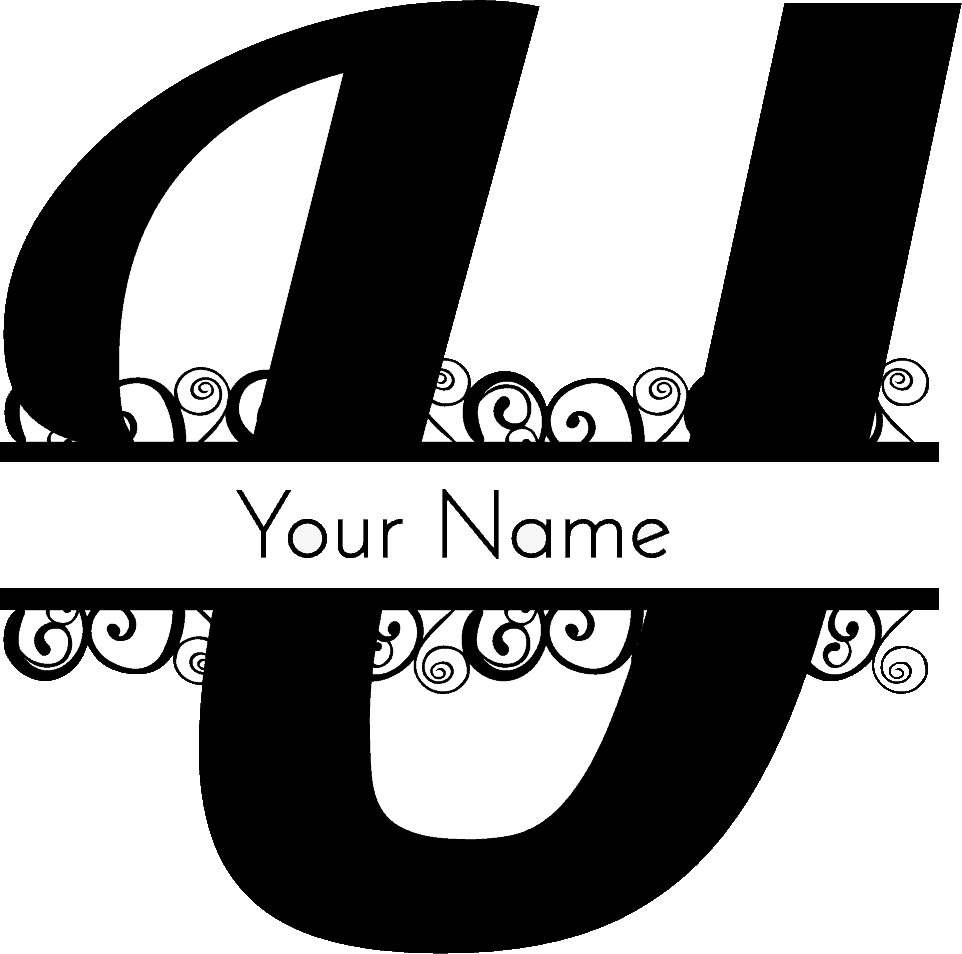 Letter U Monogram | Customize Online | Instant Download