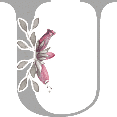 Letter U Monogram | Customize Online | Instant Download