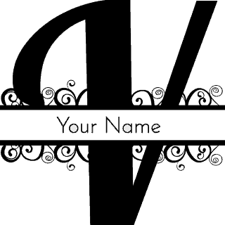 Letter V Monogram | Customize Online | Instant Download