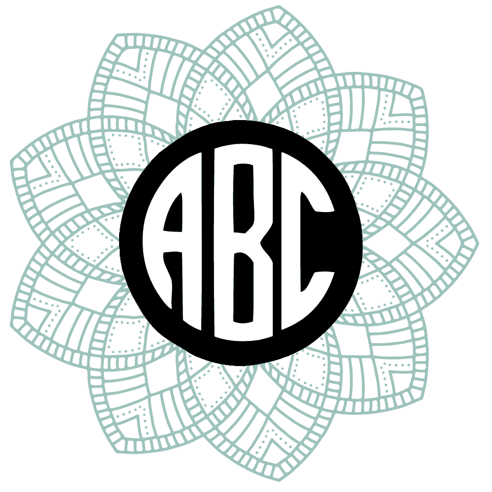 Printable Mandalas with Your Name or Monogram