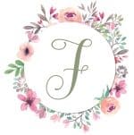 Letter F Monogram | Customize Online | Instant Download