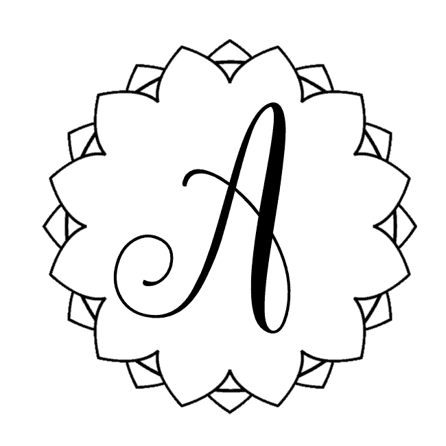 Letter A Monogram | Customize Online | Instant Download