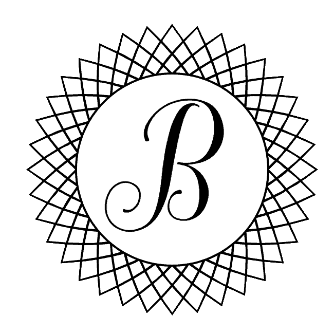 Letter B Monogram | Customize Online | Instant Download