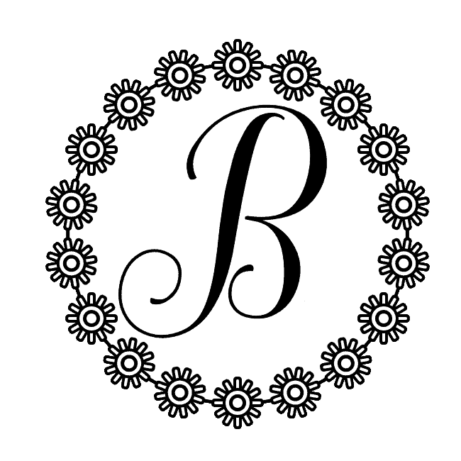Letter B Monogram | Customize Online | Instant Download