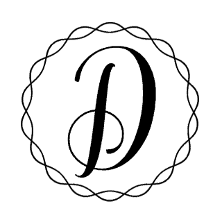 Letter D Monogram | Customize Online | Instant Download