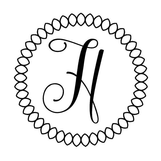 Letter H Monogram | Customize Online | Instant Download