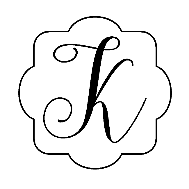 Letter K Monogram | Customize Online | Instant Download