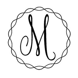 Letter M Monogram | Customize Online | Instant Download