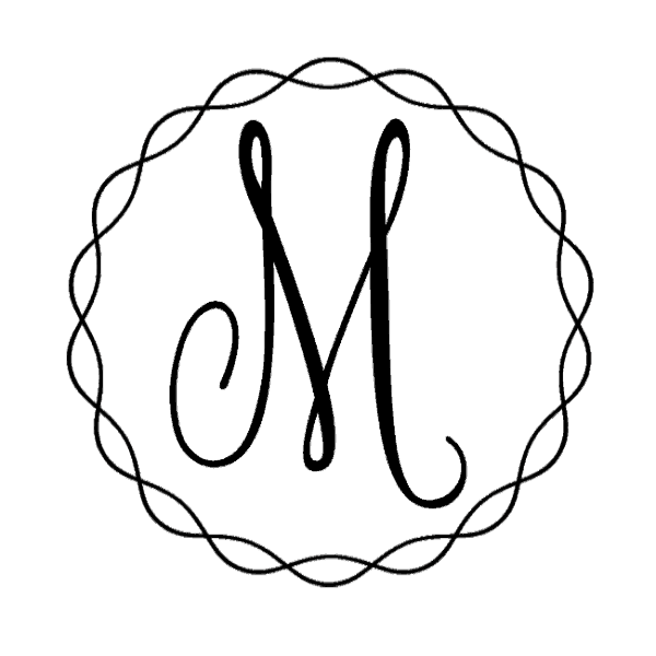 Letter M Monogram | Customize Online | Instant Download