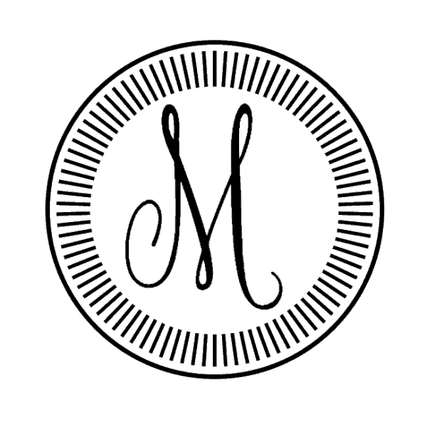 Letter M Monogram | Customize Online | Instant Download