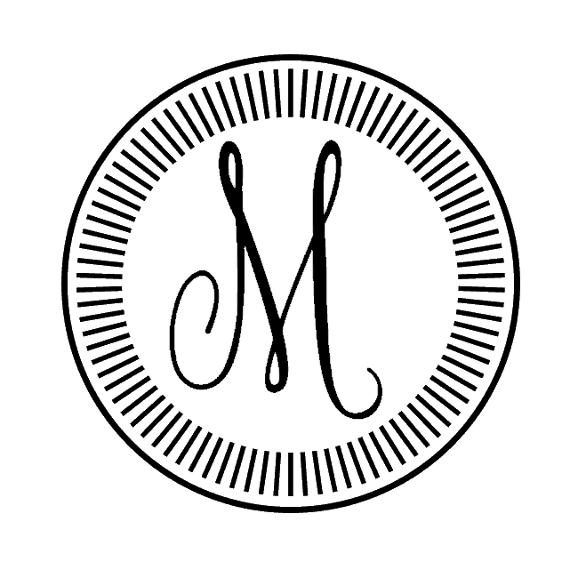 Letter M Monogram | Customize Online | Instant Download