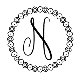 Letter N Monogram | Customize Online | Instant Download