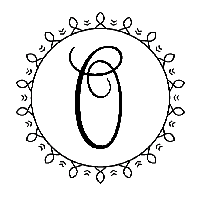 Letter O Monogram | Customize Online | Instant Download