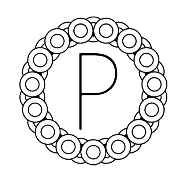 Letter P Monogram | Customize Online | Instant Download