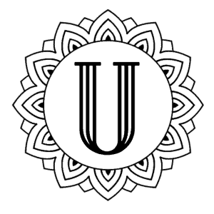 Letter U Monogram | Customize Online | Instant Download