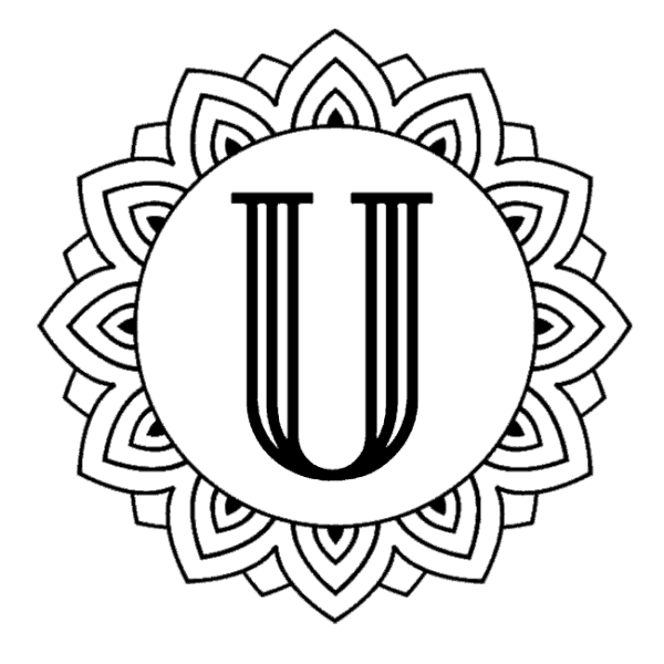 Letter U Monogram | Customize Online | Instant Download